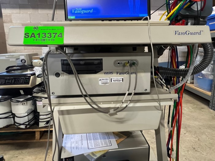 Viasys VasoGuard Cart w/ Monitor & Accessories for sale
