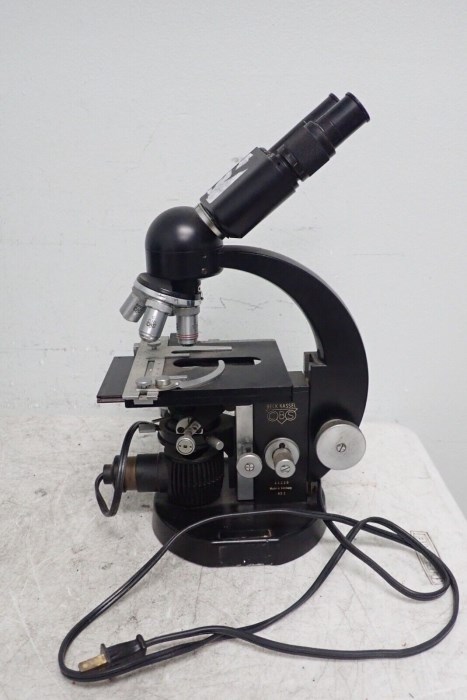 Vintage Beck Kassel CBS AS 2 Black Binocular Microscope 44226 with 4 Objectives for sale