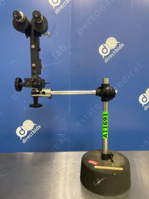 Vintage B&L (Bausch & Lomb) Microscope Heavy Base & Arm Extension with ...