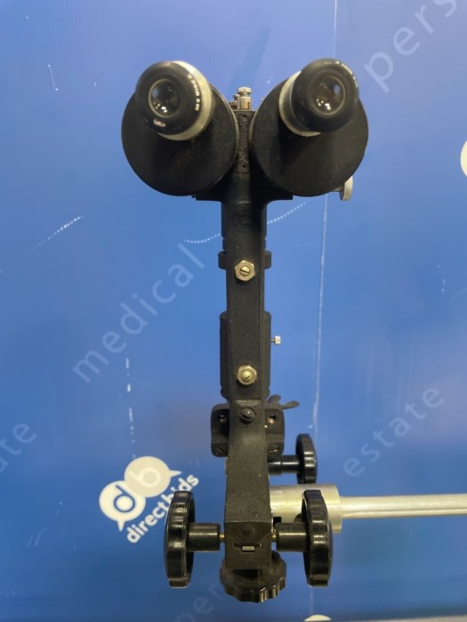 Vintage B&L (Bausch & Lomb) Microscope Heavy Base & Arm Extension with ...