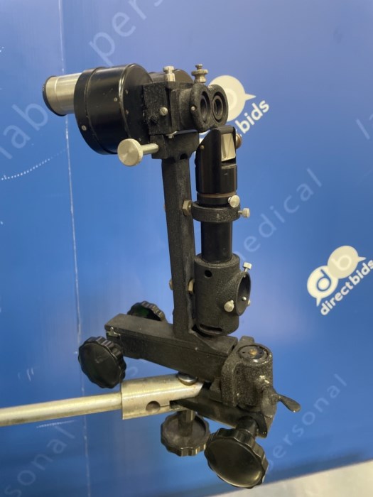 Vintage B&L (Bausch & Lomb) Microscope Heavy Base & Arm Extension with ...