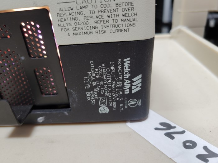 Welch Allyn 48830 Lite Box for sale