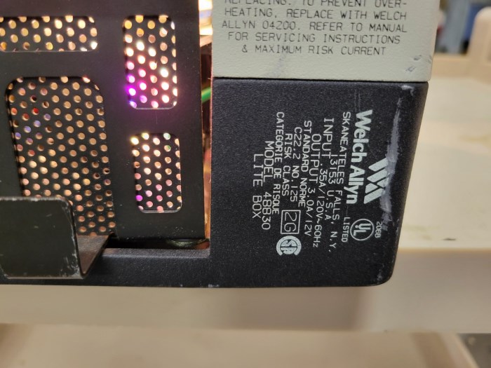 Welch Allyn 48830 Lite Box for sale