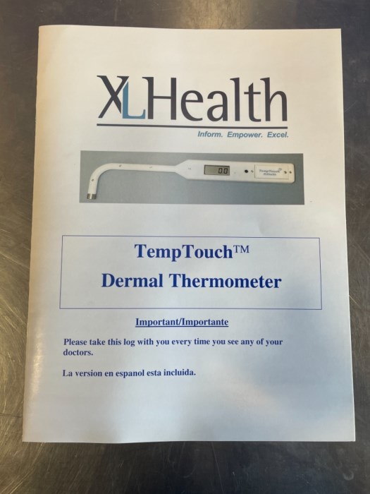 XLHealth Model TF1 TempTouch Dermal Temperature Probe for sale