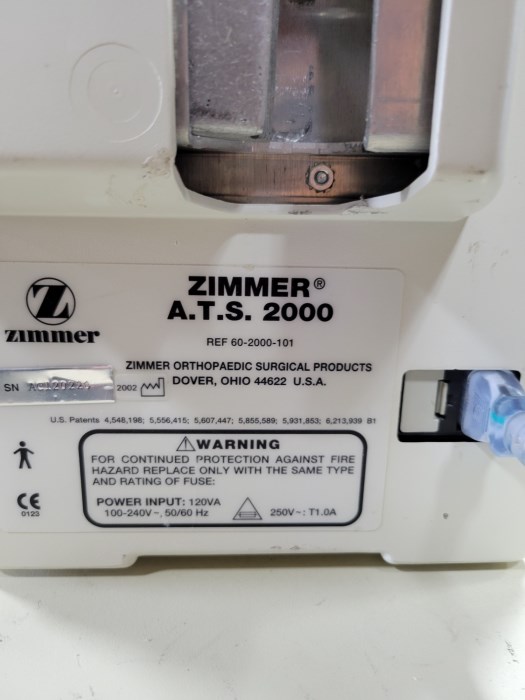 Zimmer ATS 2000 Automatic Tourniquet System for sale