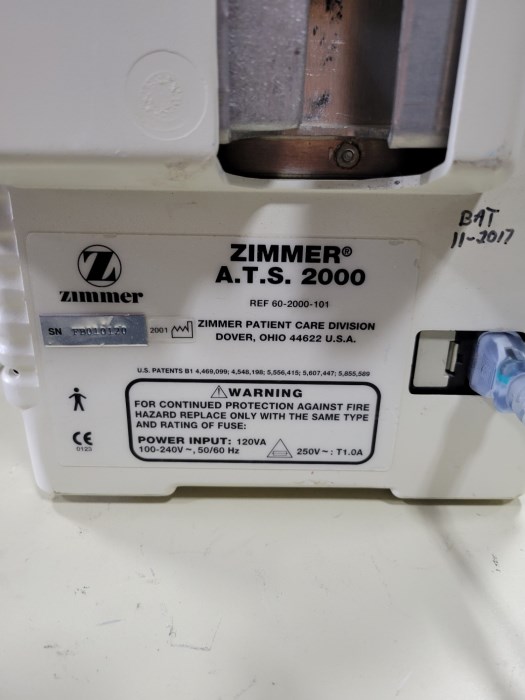 Zimmer ATS 2000 Automatic Tourniquet System for sale