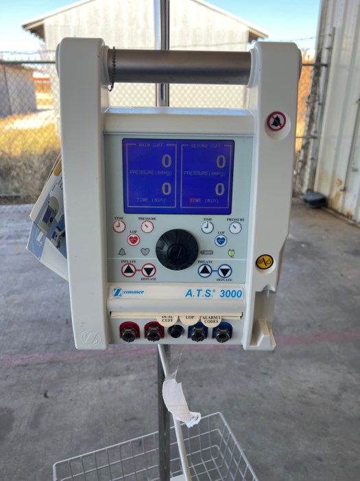 Zimmer ATS 3000 Automatic Tourniquet System/WStand for sale
